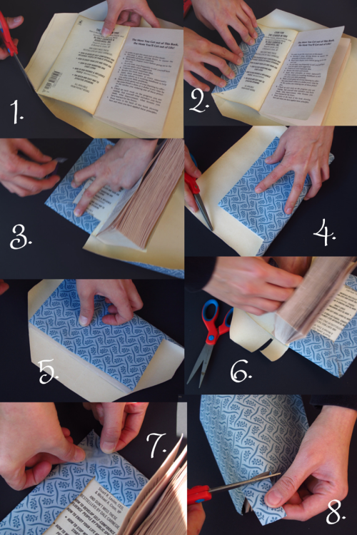 DIY Make Your Own Paper Book Cover Kiku Corner