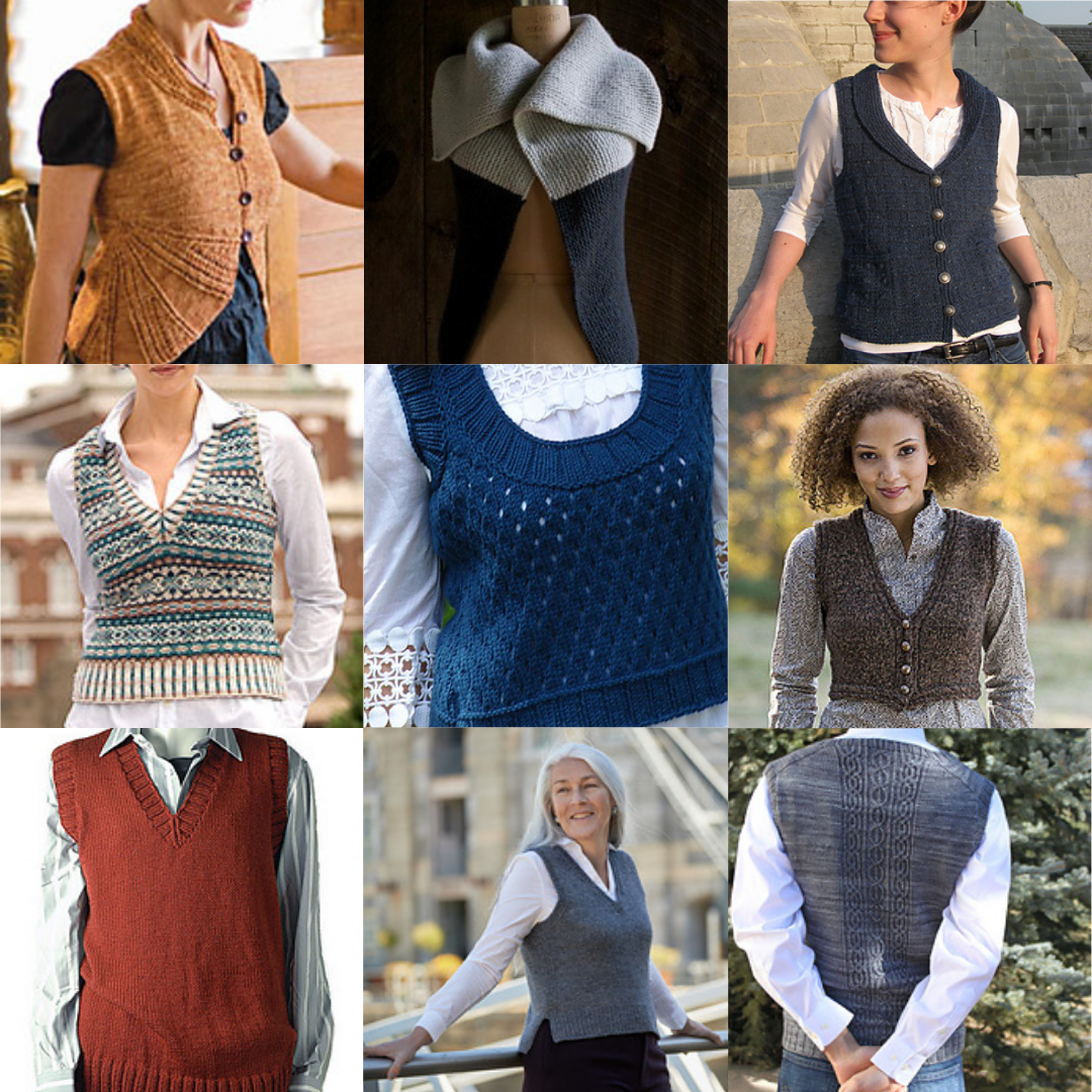 Free Vest Knitting Patterns Kiku Corner